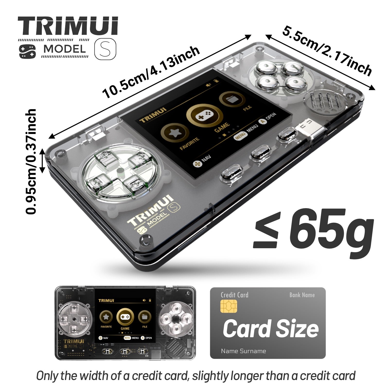 TRIMUI Model S Mini Retro Game Console | 2-Inch Pocket Handheld ...