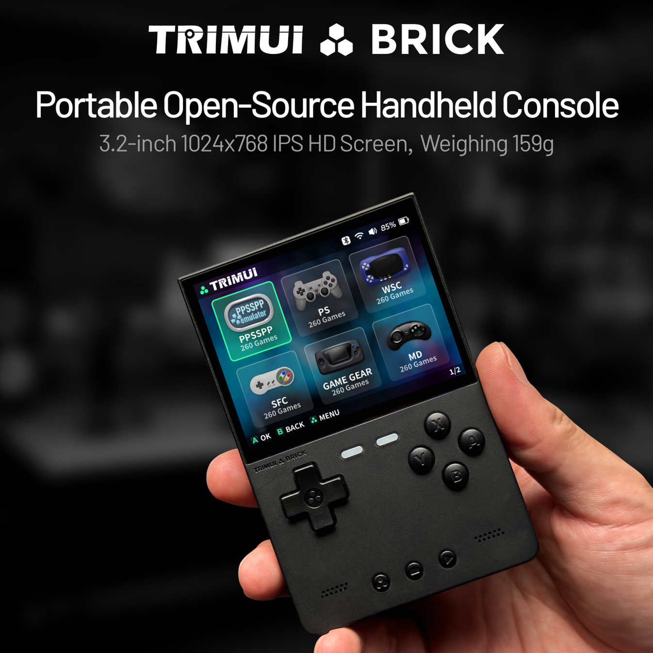 TRIMUI Brick Retro Handheld Game Console – TRIMUI Store