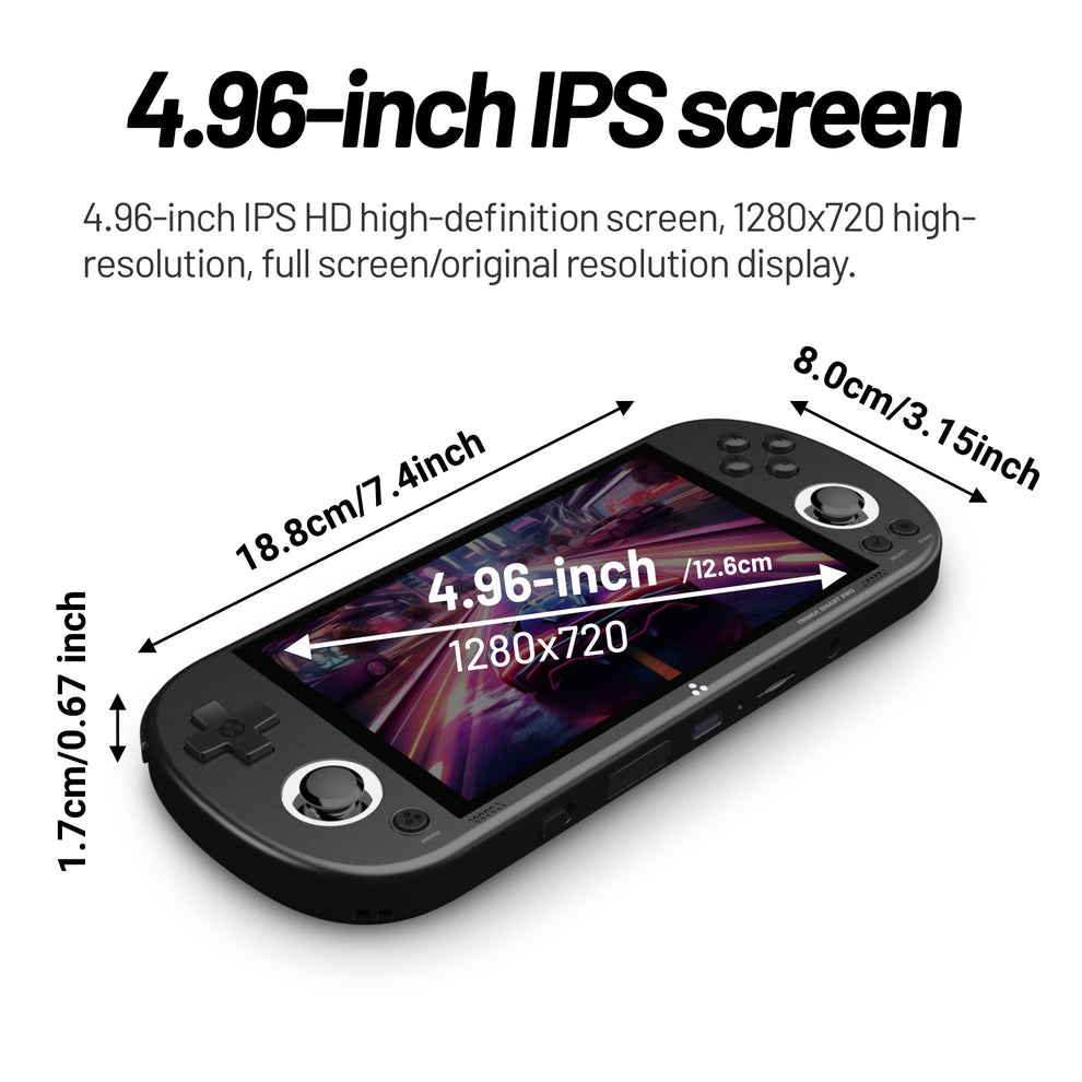 TRIMUI Smart Pro Handheld Game Console | 4.96" IPS Screen, 5000mAh ...